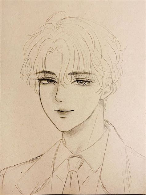 رسم ولد أنمي سكيتش