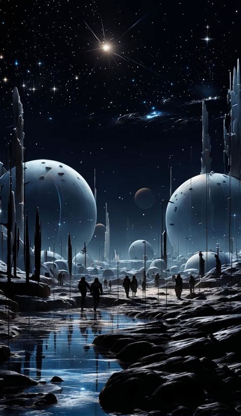 Icy Metropolis A Futuristic City On Pluto