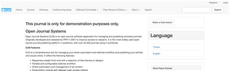 Ojs 3 Theme Gallery See Demo And Download Open Journal System Services