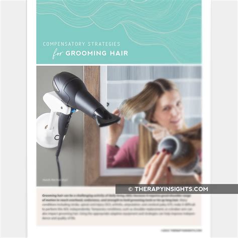 Compensatory Strategies For Grooming Hair Adult And Pediatric Printable Resources For Speech