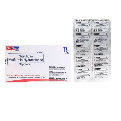 Sitagliptin Metformin Hydrochloride Glipgludin® Medchoice