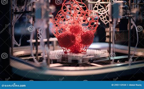 A Striking Image Of A 3d Bioprinter Crafting Intricate Tissue Scaffolds For Regenerative