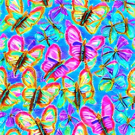 Filigree Rainbow Butterfly Pattern · Creative Fabrica