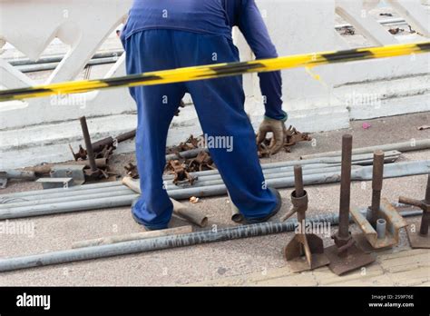 Salvador Bahia Brazil January 24 2025 City Workers Are Seen In