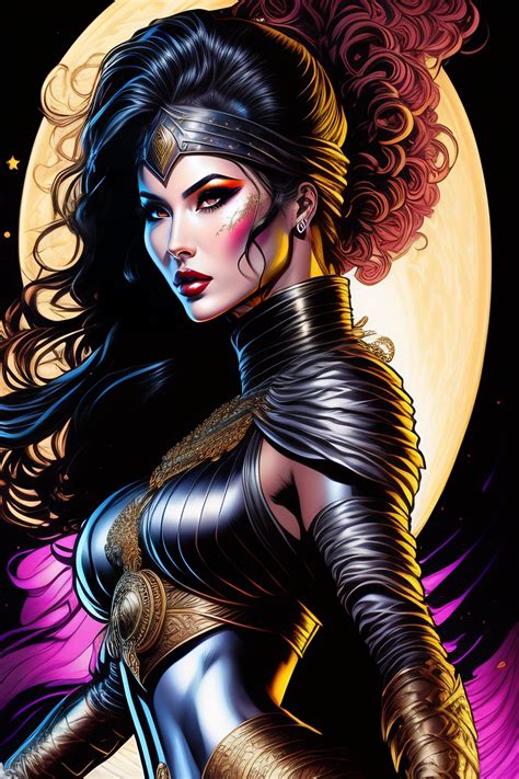 Lexica Beauty Woman Warriors Comic Art Comic Book Cover Art