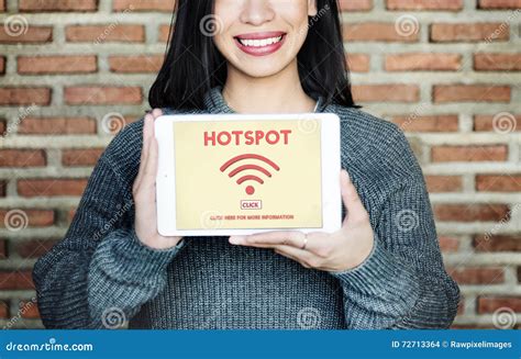 Hotspot Computer Connection System Internet Concept Stock Photo Image Of Wifi Online 72713364