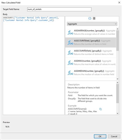 Creating Custom Fields In Navicat Bi Calculated Fields