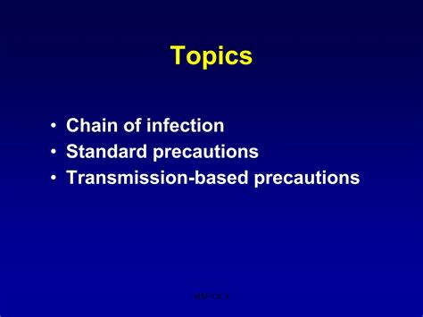 Infection Control Standard Precautions And Transmission Based