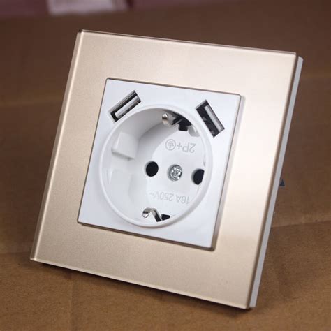 Wall Usb Socket Outlet 5v2a Eu Standard Power Outl Grandado