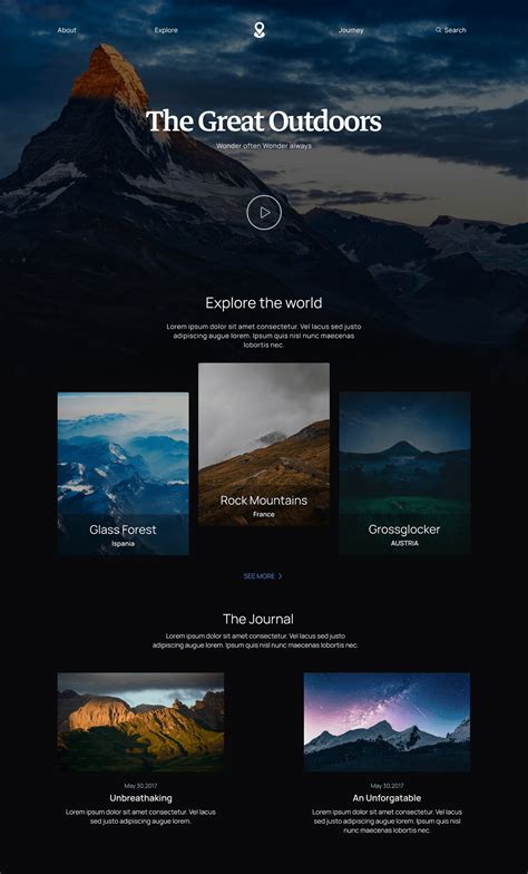 landing page design ui behance