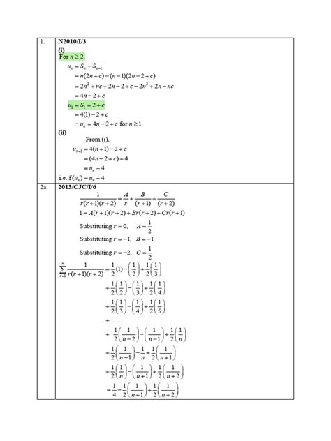 Sequences Series Practice Set Solutions Pdf