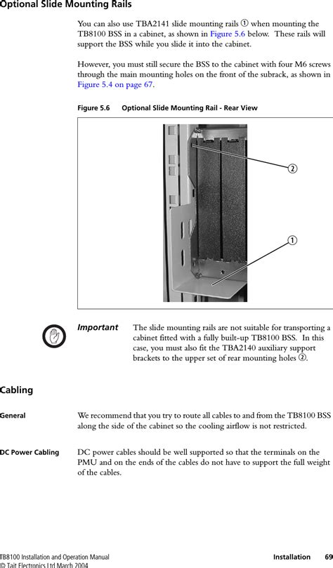 Tait Tba8h0 Base Station Transceiver User Manual Tb8100 Instal Oper Man