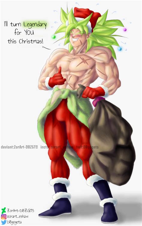 Xmas 2018 Sexy Santa Broly By Zorart Dbzgts On Deviantart