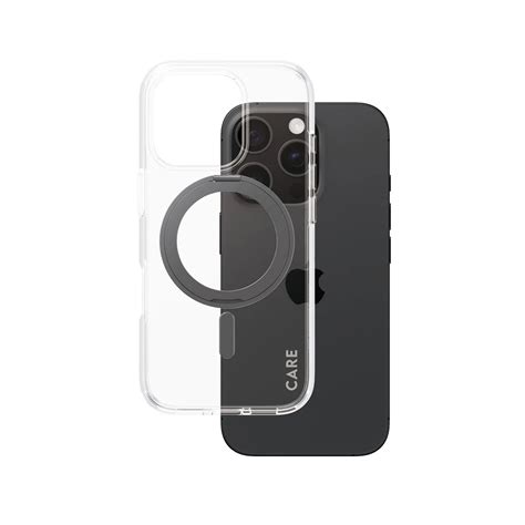 Care By Panzerglass® Case Feature Black Kickstand And Magsafe Iphone 16