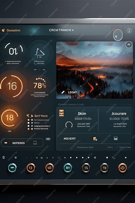 Premium Photo Iot Control Panel Ui Mockup Design A Userfriendly Control Panel Ui Mockup