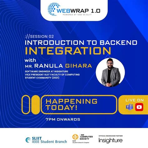 Kavindi Fernando On Linkedin Webdevelopment Backend Techwebinar Sliit Ieee Coding Webdesign