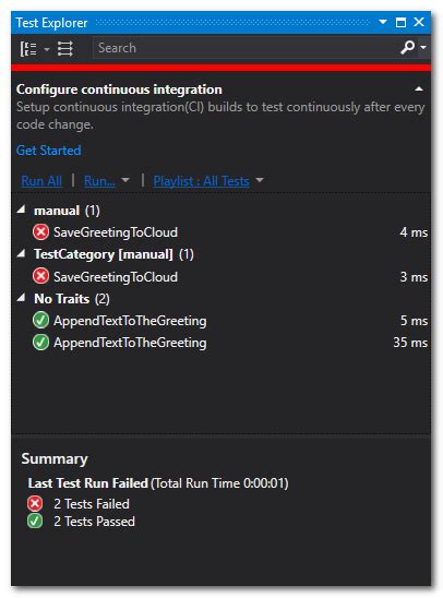 Tfs Continuous Integration Walk Through Part 4a Filtering Tests