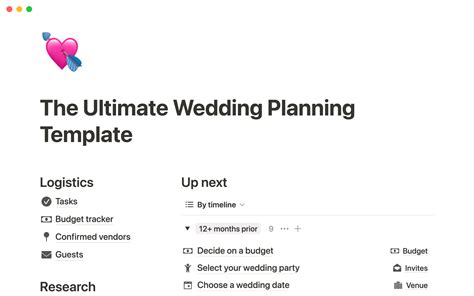 Wedding Planning Template Excel