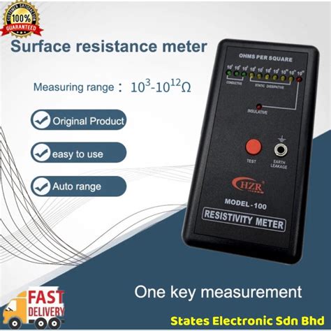Surface Resistance Tester Anti Static Detector Hzr Model 100