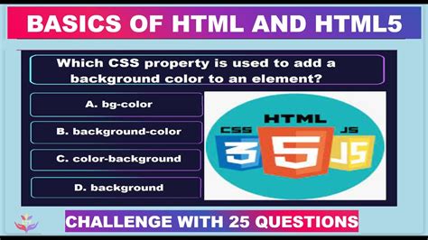 Basics Of Html And Css Quiz Web Developers Programmers Iis Css3 Html5 Letstestyou