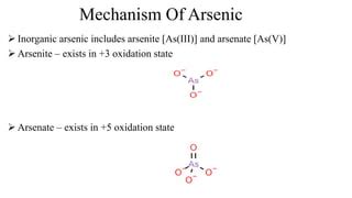 Toxicity Of Arsenic Pptx
