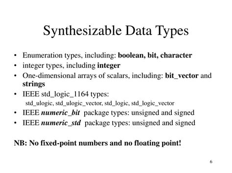 PPT VHDL For Synthesis PowerPoint Presentation Free Download ID 6158833