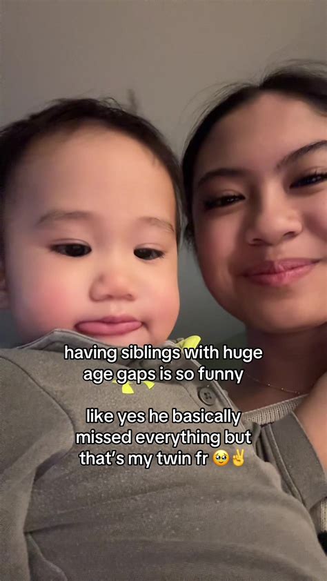 The Humor Of Age Gaps Between Siblings Tiktok
