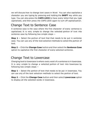 Microsoft Office Word Introduction Complete DOCX