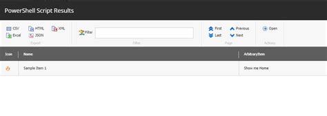 how do you add html link to powershell report in each row sitecore