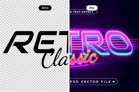 80s Retro Synthwave Text Effect Scene Generators Ft Funky And Effects