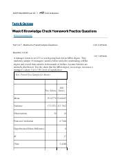 Week Knowledge Check Homework Practice Questions Pdf MATH B Sum Tests Quizzes