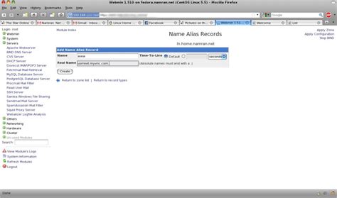 How To Add Cname Into Bind Using Webmin Interface Namran Hussin