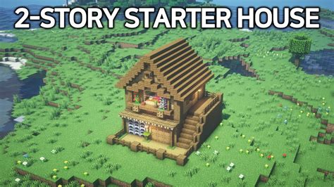 🏠마인크래프트 건축 야생 생존 2층 집 만들기 Youtube