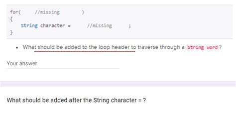 Solved For Missing String Character Your 1 Answer Transtutors