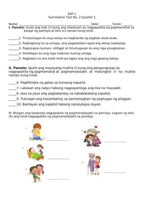 Esp Summative Test Artofit