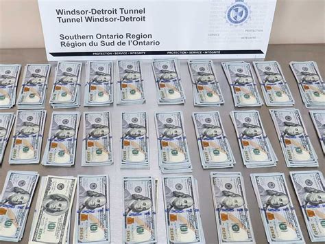 32k In Undeclared Cash Seized By Cbsa At Windsor Detroit Tunnel