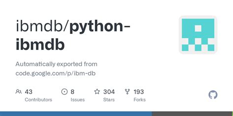 GitHub Ibmdb Python Ibmdb Automatically Exported From Code Google Com P Ibm Db