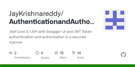 GitHub JayKrishnareddy AuthenticationandAuthorization Net Core API With Swagger UI And