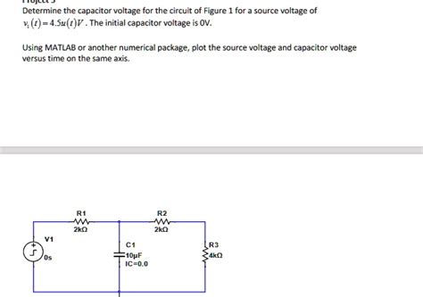 Solved Determine The Capacitor Voltage In The Circuit Of Figure Vt