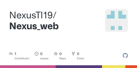 github nexusti19 nexus web