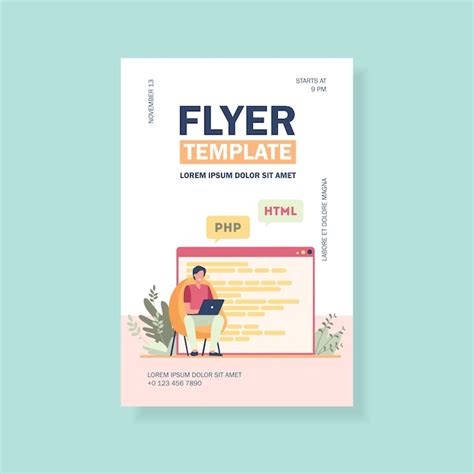 Free Vector Developer Writing Code For Website Laptop Computer