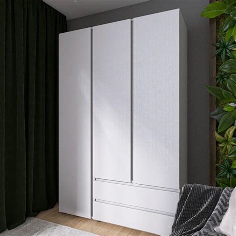 ᐉ Шафа Еверест ШЛ 3 Лайт ламінована ДСП 2080х520х2080 мм Німфея альба 45915 • Краща ціна в