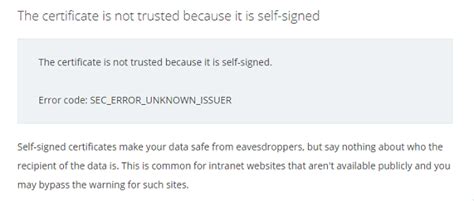 Firefox Insecure Connection Bypass Warelana