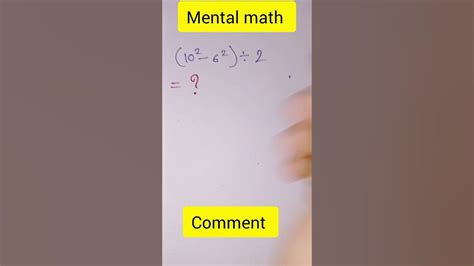 Mental Math Mathsmathsall Mathstricks Mathematicseducation Easymathmathsexam Schoolexam