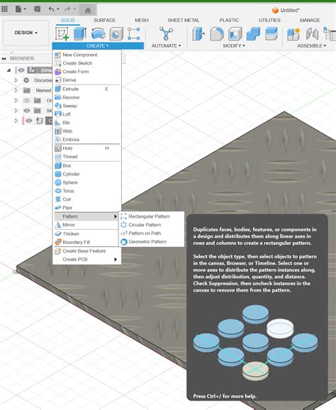 Solved How To Applydraw Checkered Plate Surface In Sheet Metal Drawing Autodesk Community