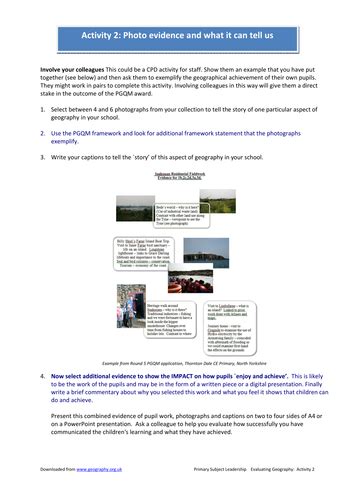 Evaluating The Geography Curriculum Teaching Resources