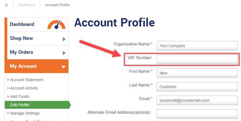 How To Add Your Vat Number To Your Customer Profile The Ssl Store