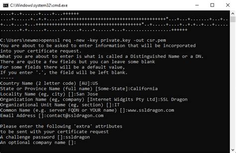 How To Create A Selfsigned Certificate Using Openssl Ssl Dragon