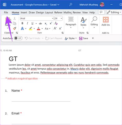 How To Download Google Form As Word
